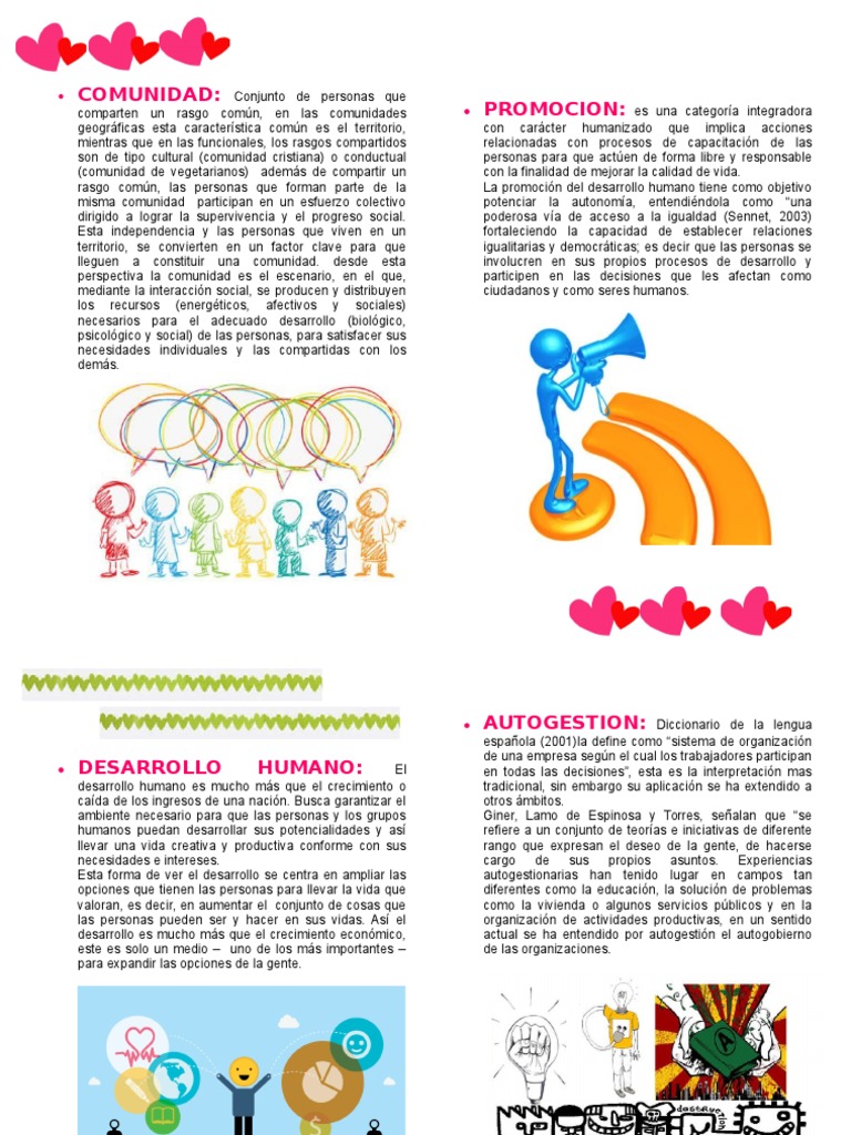 Glosario de Términos Comunitarios | PDF | Comunidad | Trabajo Social