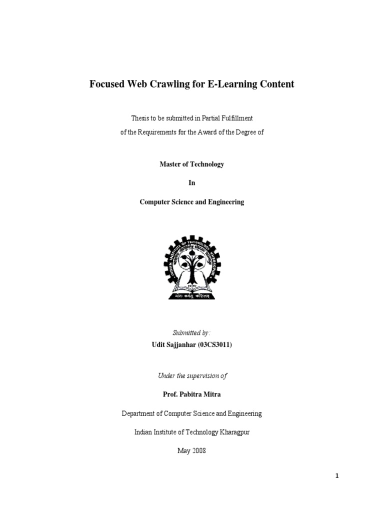 Focused Web Crawling for E-Learning | PDF | Search Engine Optimization | Hyperlink