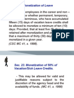 Monetization of Leave Credits of Government Officials and Employees | PDF | Virtue | Social ...