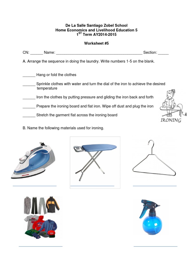 Hele t1 ws5 Ironing Clothes | PDF