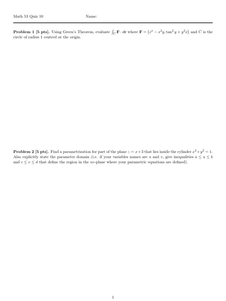 Quiz 10 | PDF