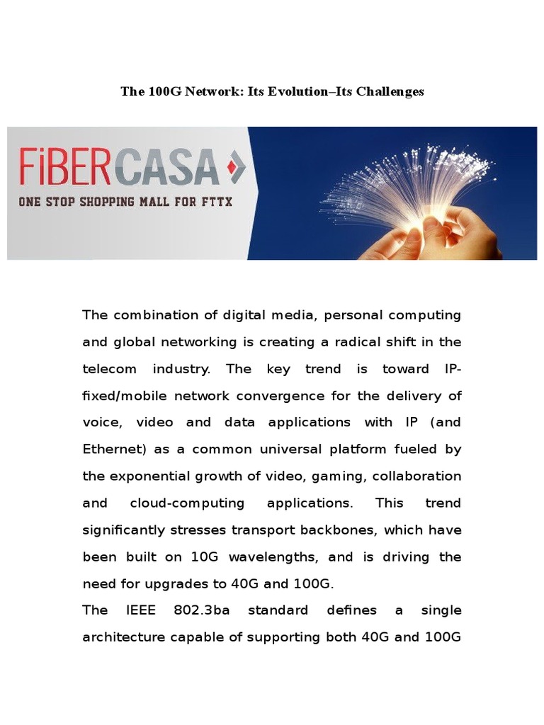 100G Ethernet Network Challenges | PDF | Ethernet | Telecommunications ...
