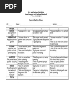 Rubrics On Handwashing | PDF