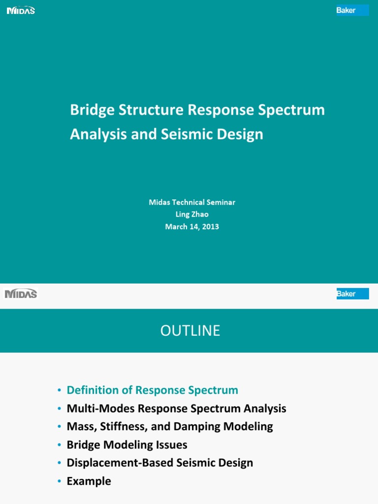 Bridge Structure Response Spectrum | PDF | Eigenvalues And Eigenvectors | Normal Mode