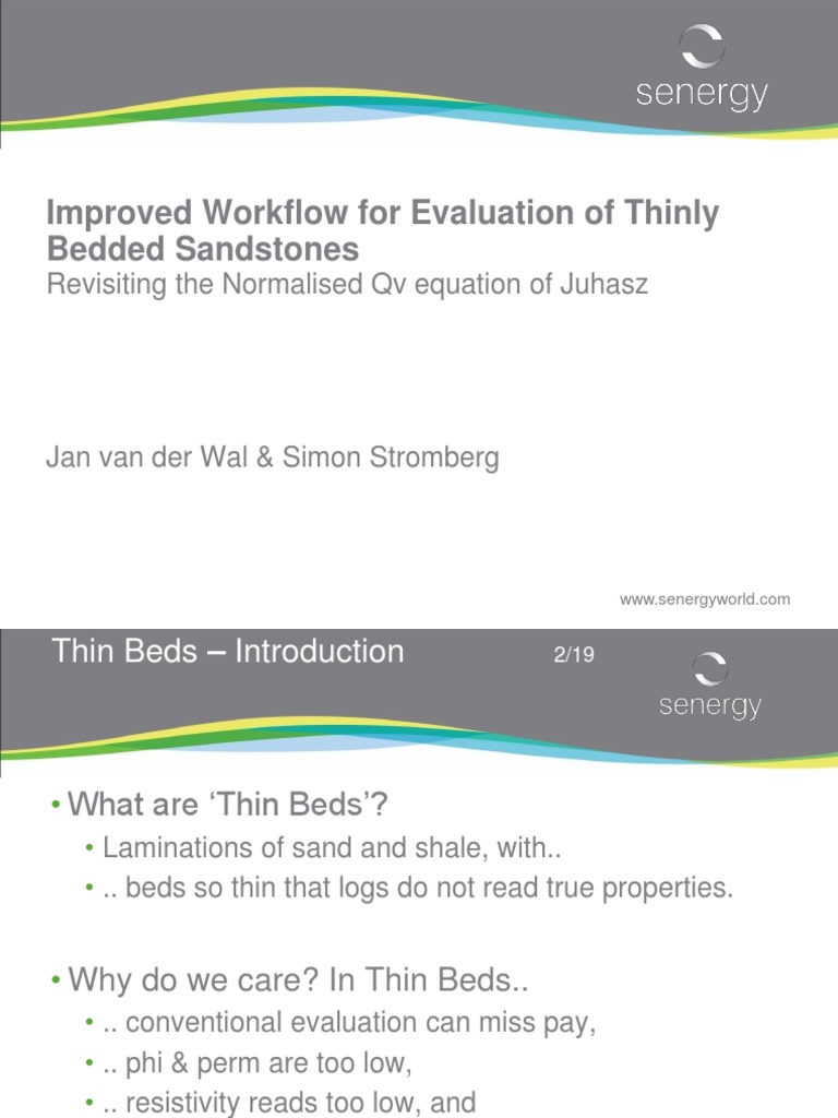 Thin Bed Analysis Workflow Overview | PDF | Electrical Resistivity And ...