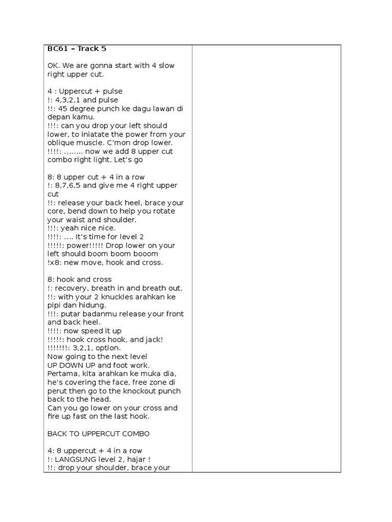 GG Script | PDF | Combat Sports | Individual Sports