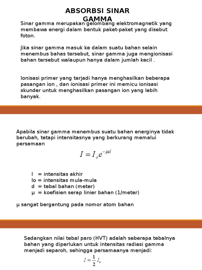 Absorbsi Gamma | PDF