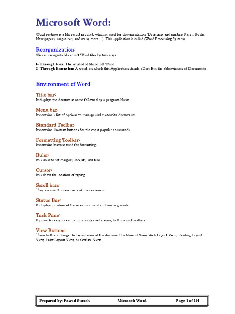 Whole Microsoft Word Note | PDF | Hyperlink | Microsoft Word