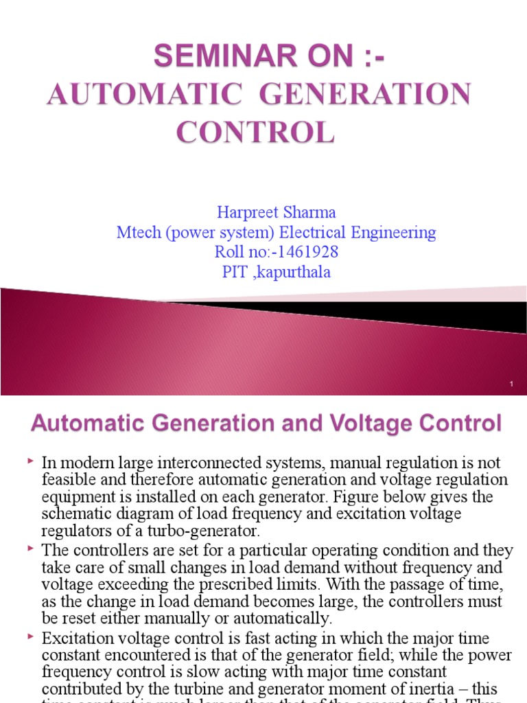 Automatic Voltage Regulator | PDF | Electric Generator | Electric Power ...
