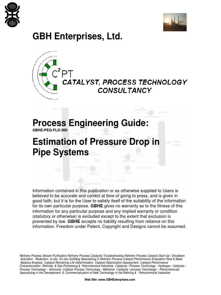 Estimation of Pressure Drop in Pipe Systems | PDF | Fluid Dynamics ...
