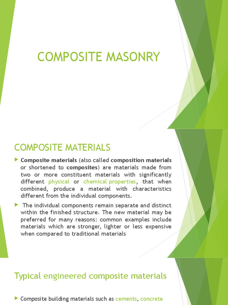 Composite Masonry1 | Masonry | Composite Material