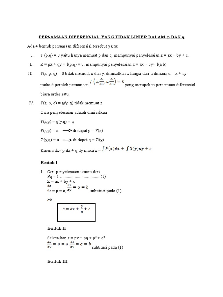Persamaan Diferensial Parsial | PDF