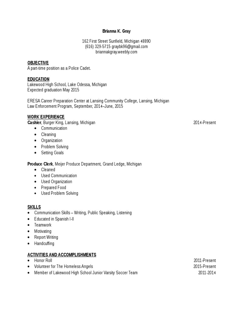 Resume Brianna | PDF