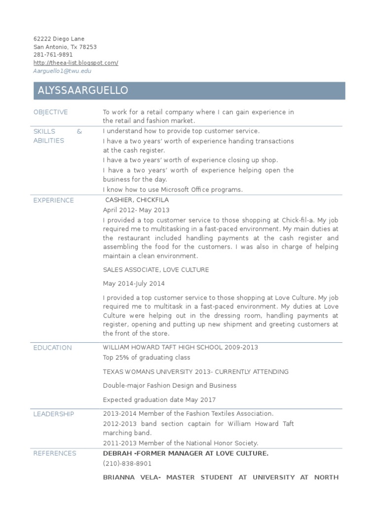 Arguello Resumecsci2433 02 | PDF | Business | Finance & Money Management