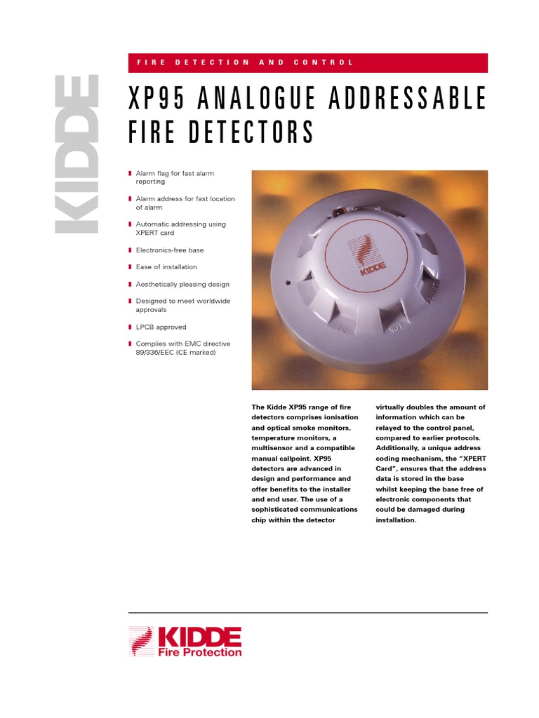 XP95 Detectors Data Sheet | Download Free PDF | Light Emitting Diode ...