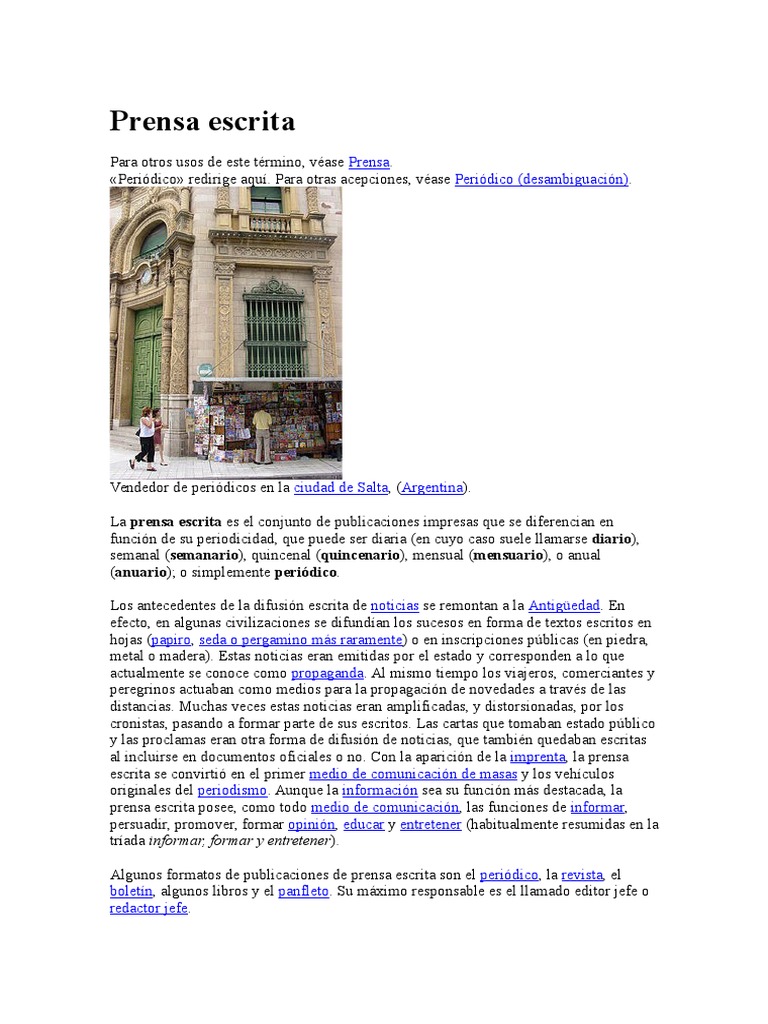 Prensa Escrita | PDF | Ciencias sociales | Viajes y turismo