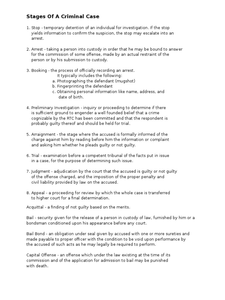 Stages of a Criminal Case | Criminal Justice | Crime & Justice