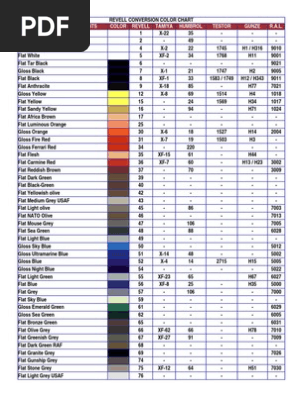 ItaleriAcrylicPaint Conversion Chart PDF Grey Image, 42% OFF