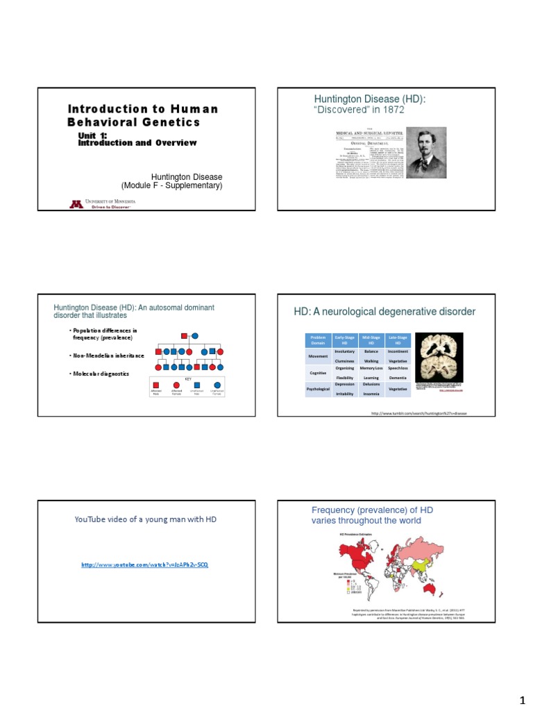 Introduction To Human Behavioral Genetics | PDF | Genetics | Diseases ...