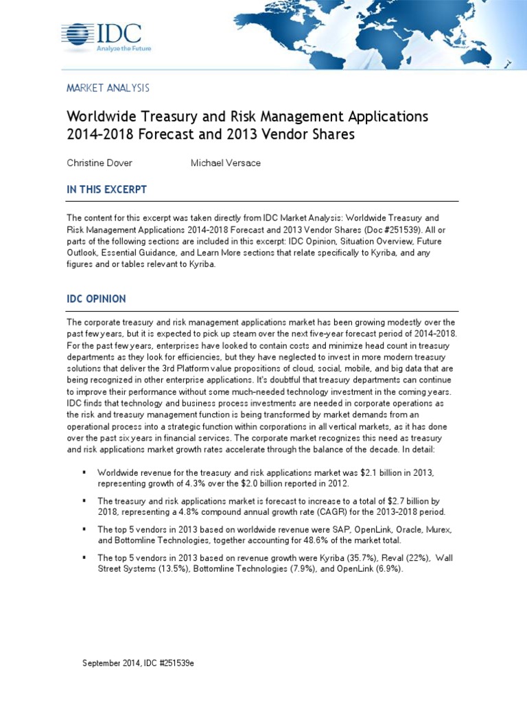 IDC Report | PDF | Exchange Rate | Banks