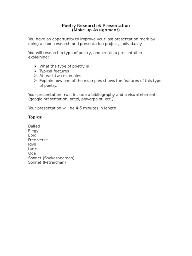 Poetry Research | PDF