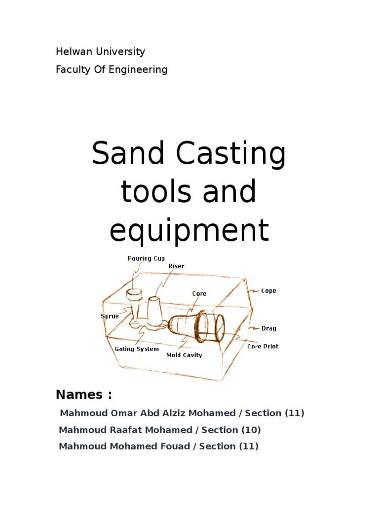 Casting Tools and Equipment | PDF | Casting (Metalworking) | Crafts