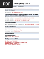 7.2.10 Packet Tracer - Configure DHCPv4 - ILM | PDF | Ip Address | Router (Computing)