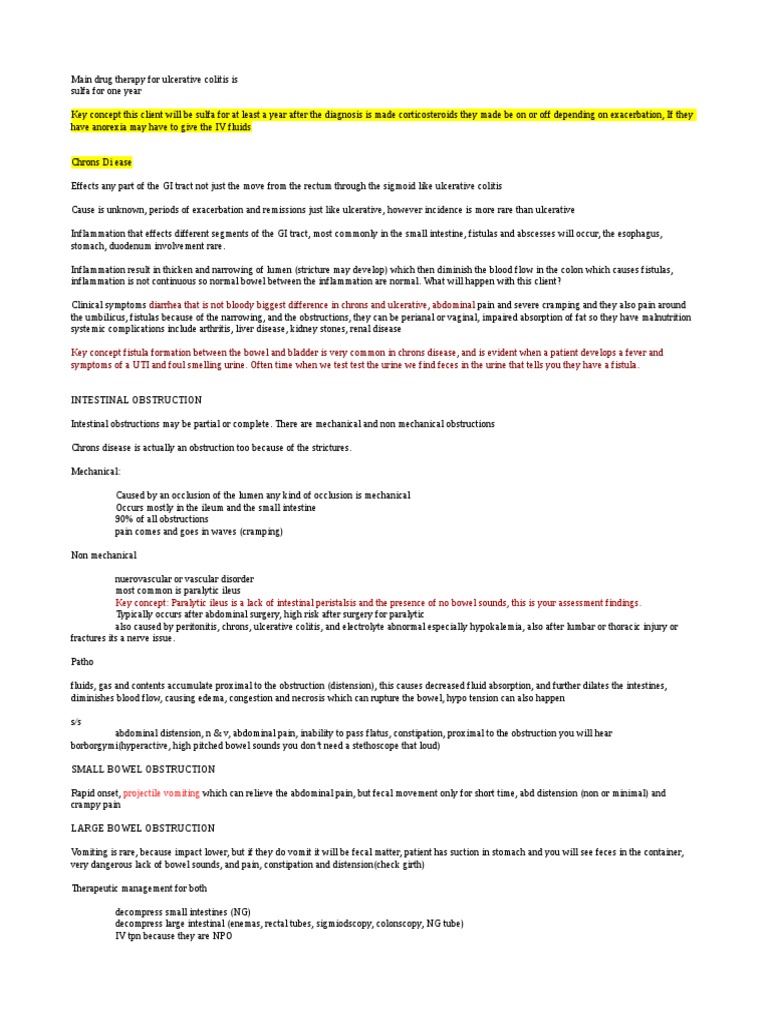 GI Notes For Exam 3 | PDF | Crohn's Disease | Cirrhosis