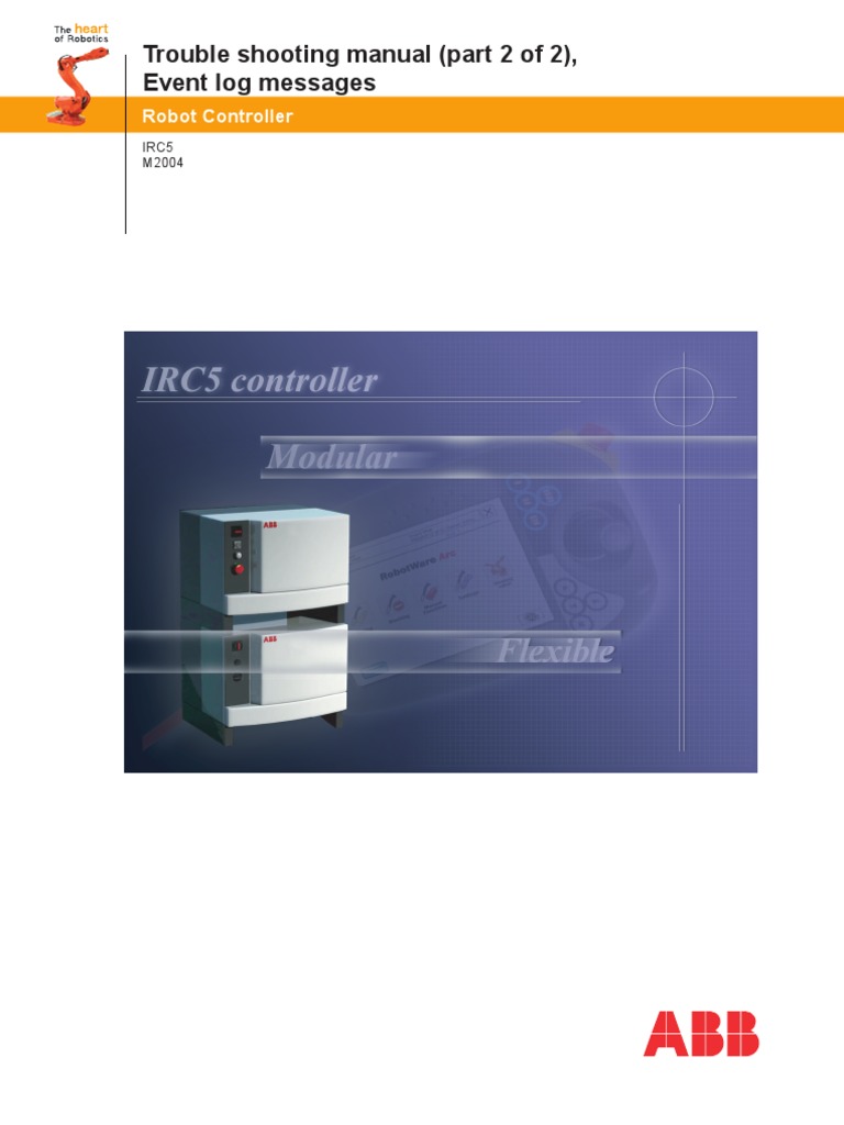 ABB IRC5 Cntroller Event Log Messages 3HAC020738-001 RevA en 2 | PDF ...