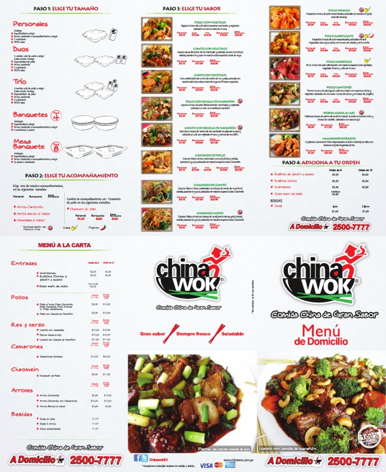 Menu Comida China | PDF
