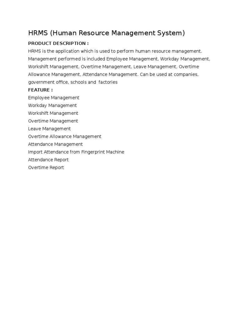 Human Resource Management System | PDF | Career & Growth