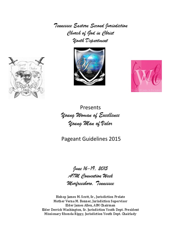 2015 Tne2 Pageant Guidelines | PDF | Religion And Belief | Clothing