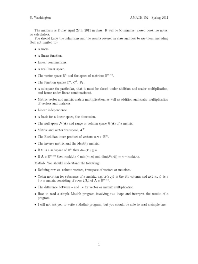 Exam Sheet | PDF