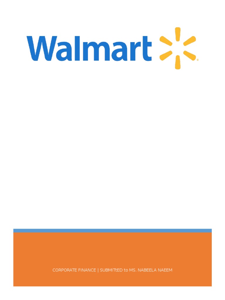 Walmart - CF Assignment | PDF | Walmart | Market (Economics)