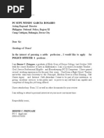 PDEA Application Letter | PDF