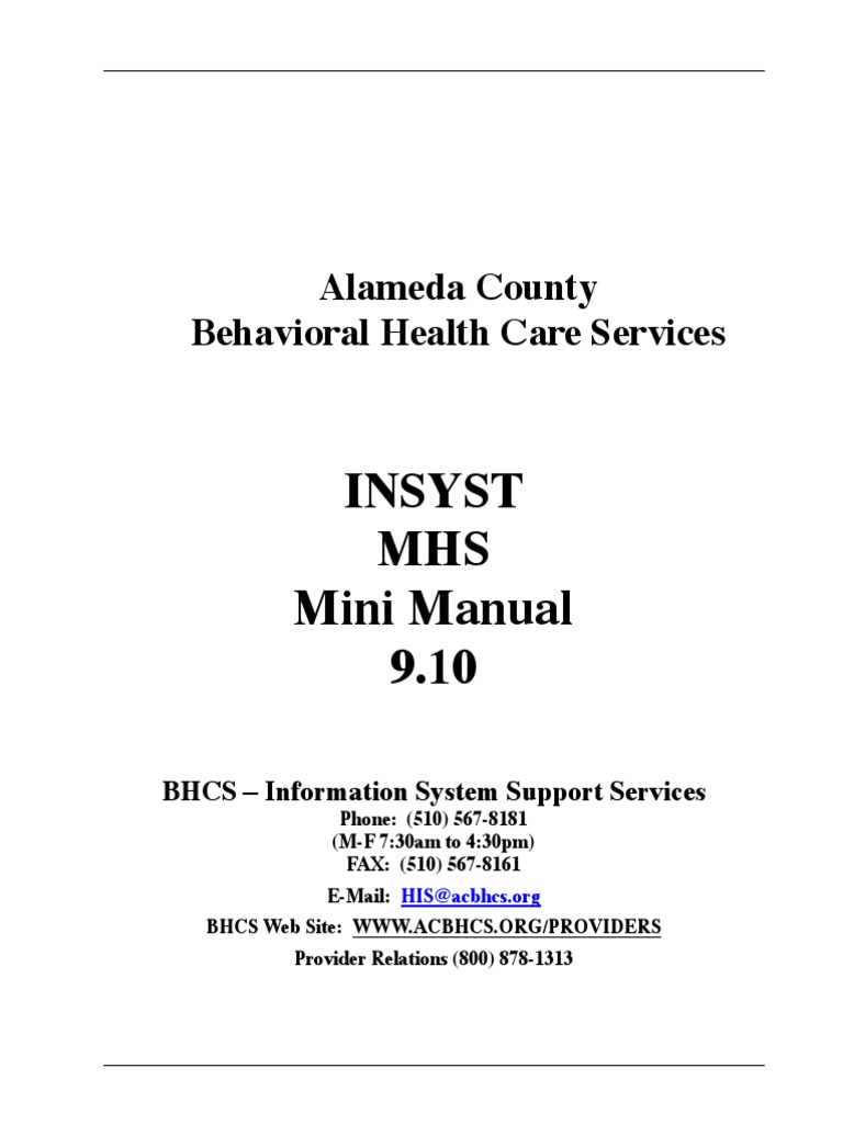 Insyst User Manual PDF | PDF | Medical Diagnosis | Menu (Computing)