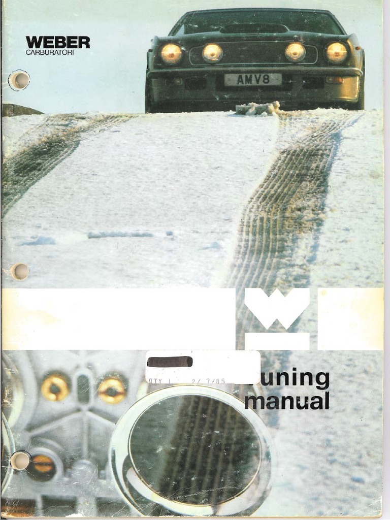Weber Carburetor Tuning Manual | PDF | Rear Wheel Drive Vehicles ...