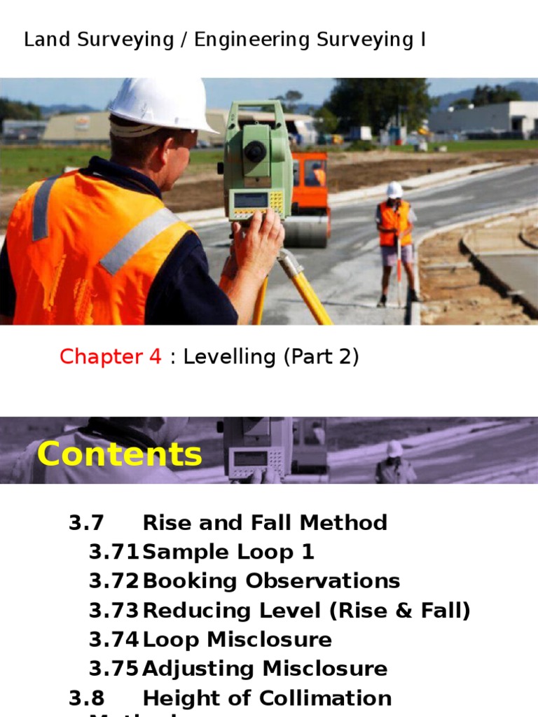 Land Surveying Chapter 2 Leveling p2 | Surveying | Scientific Observation