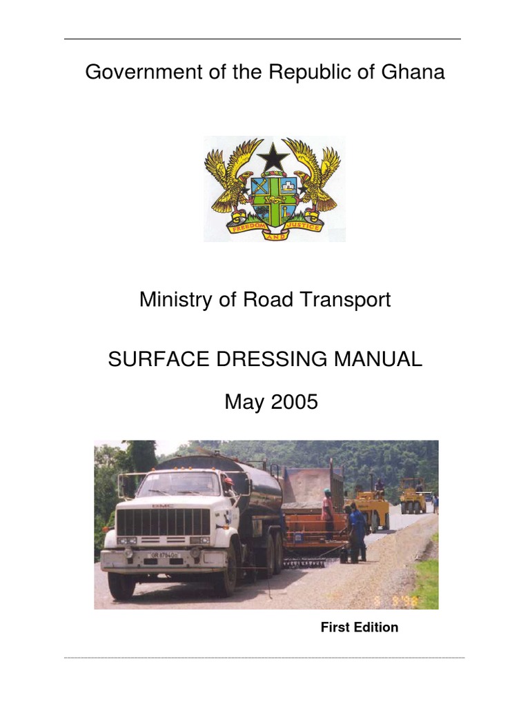 Surface Dressing Manual - May 2005 | PDF | Road Surface | Asphalt