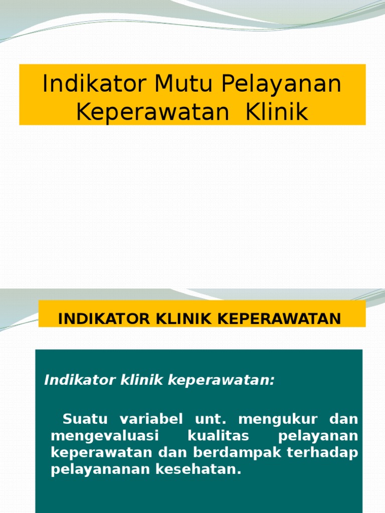 Indikator Mutu Pelayanan Keperawatan - Perumperindo.co.id