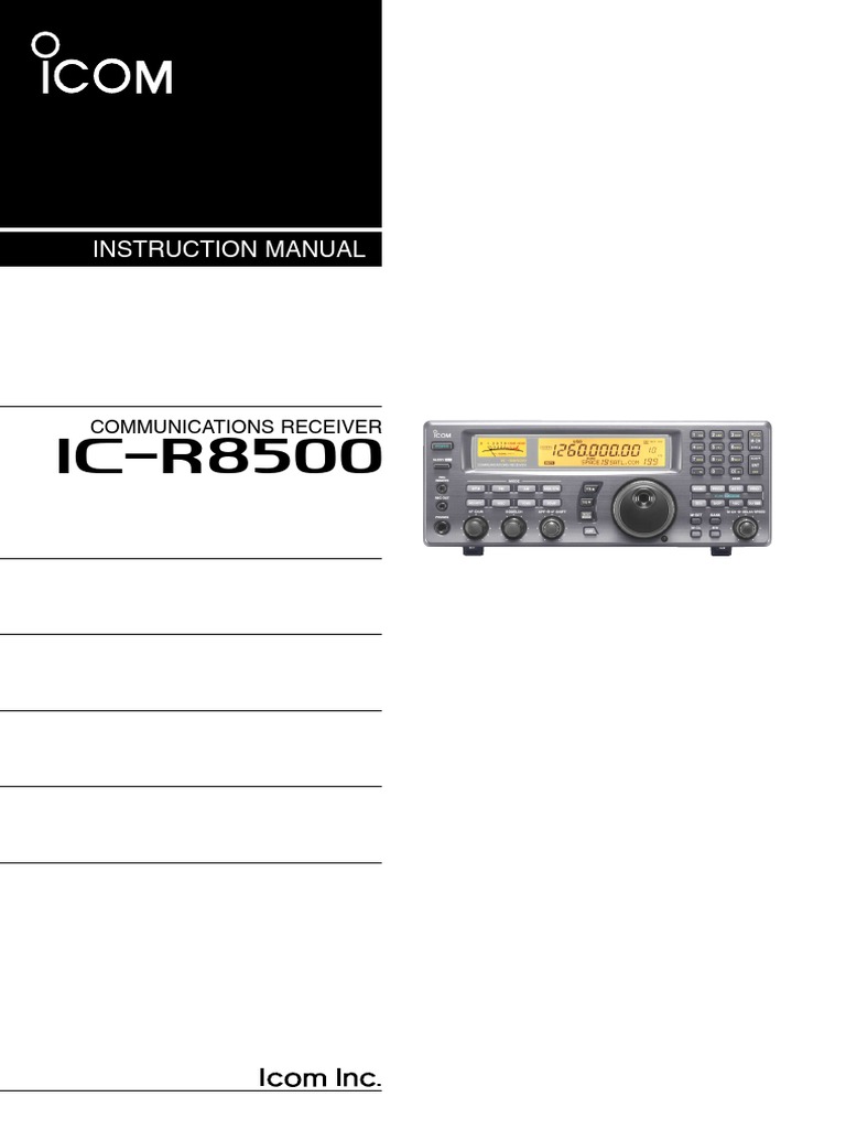icom Communications Receiver IC-R8500 | Electrical Connector | High Frequency