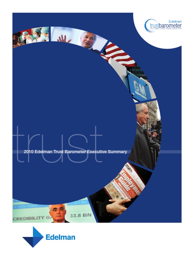 2010 Trust Barometer Executive Summary | PDF | Reputation | Bric