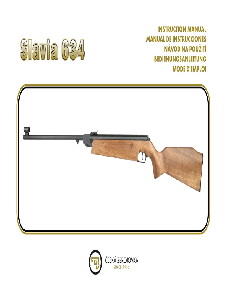 Instruction Manual Slavia 634 en | PDF | Trigger (Firearms) | Gun Barrel