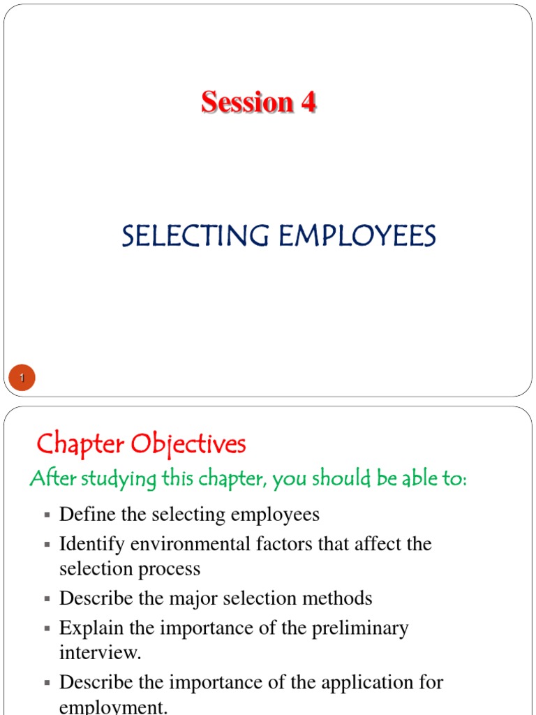 Selection | PDF | Employment | Test (Assessment)
