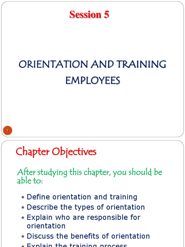 Orientation and Training | PDF | Employment | Learning
