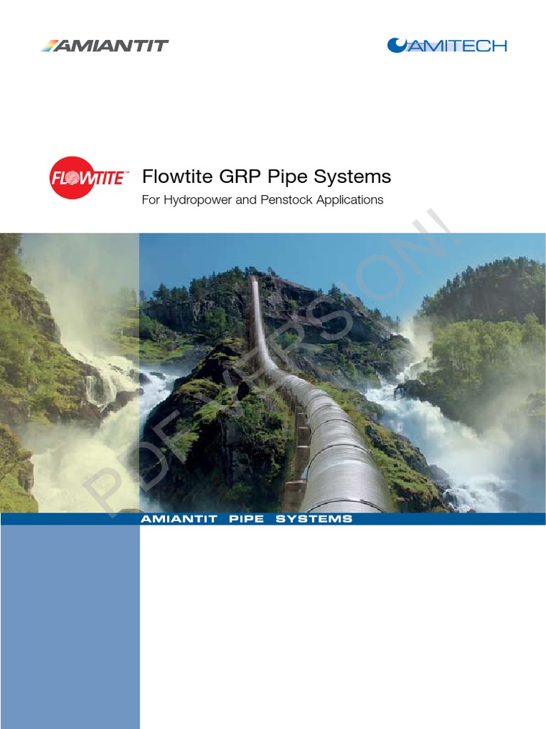 PDF Version!: Flowtite GRP Pipe Systems | Download Free PDF | Fiberglass | Pipe (Fluid Conveyance)