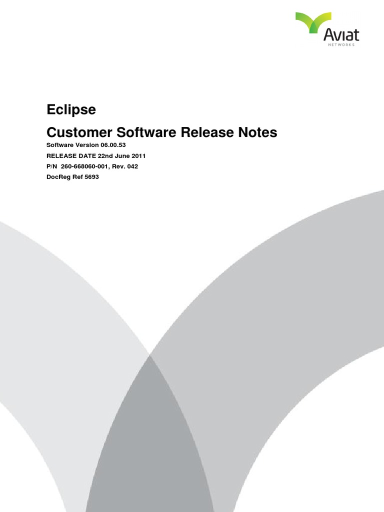 Aviat Eclipse Digital Microwave Radio | PDF | Computer Network | Ethernet
