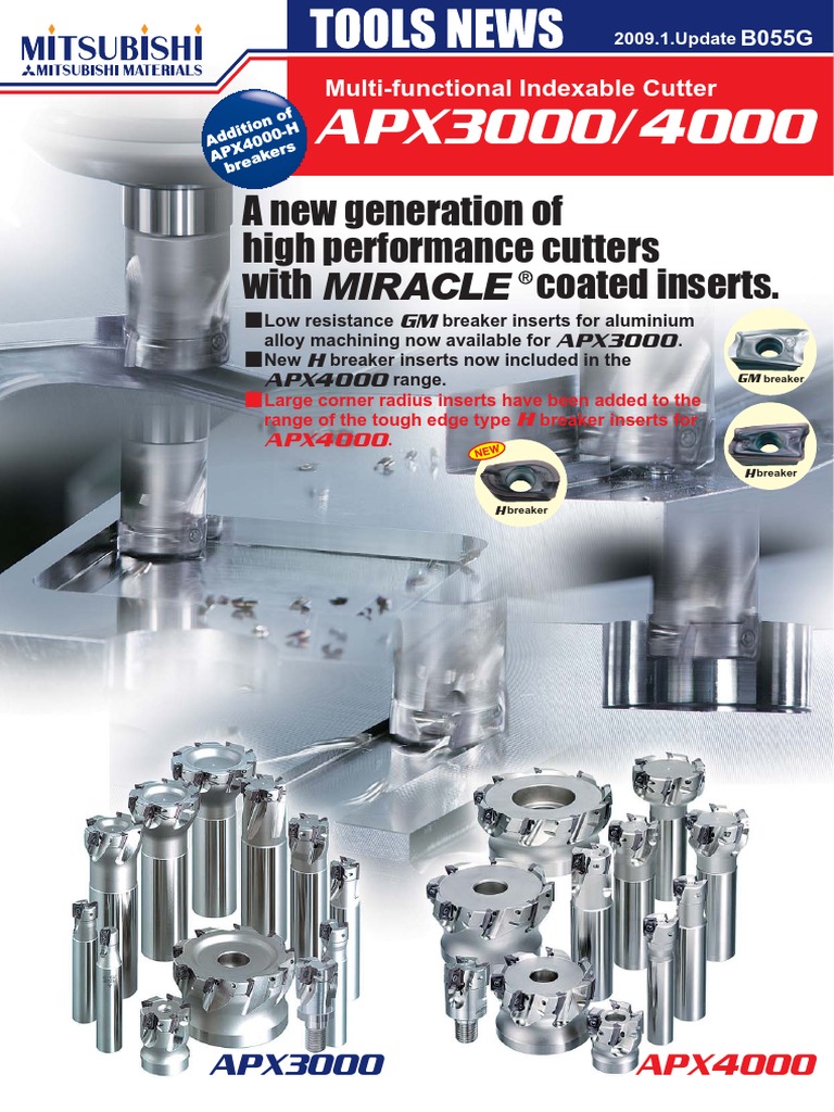 Mitsubishi Frézy APX3000 | Machining | Alloy