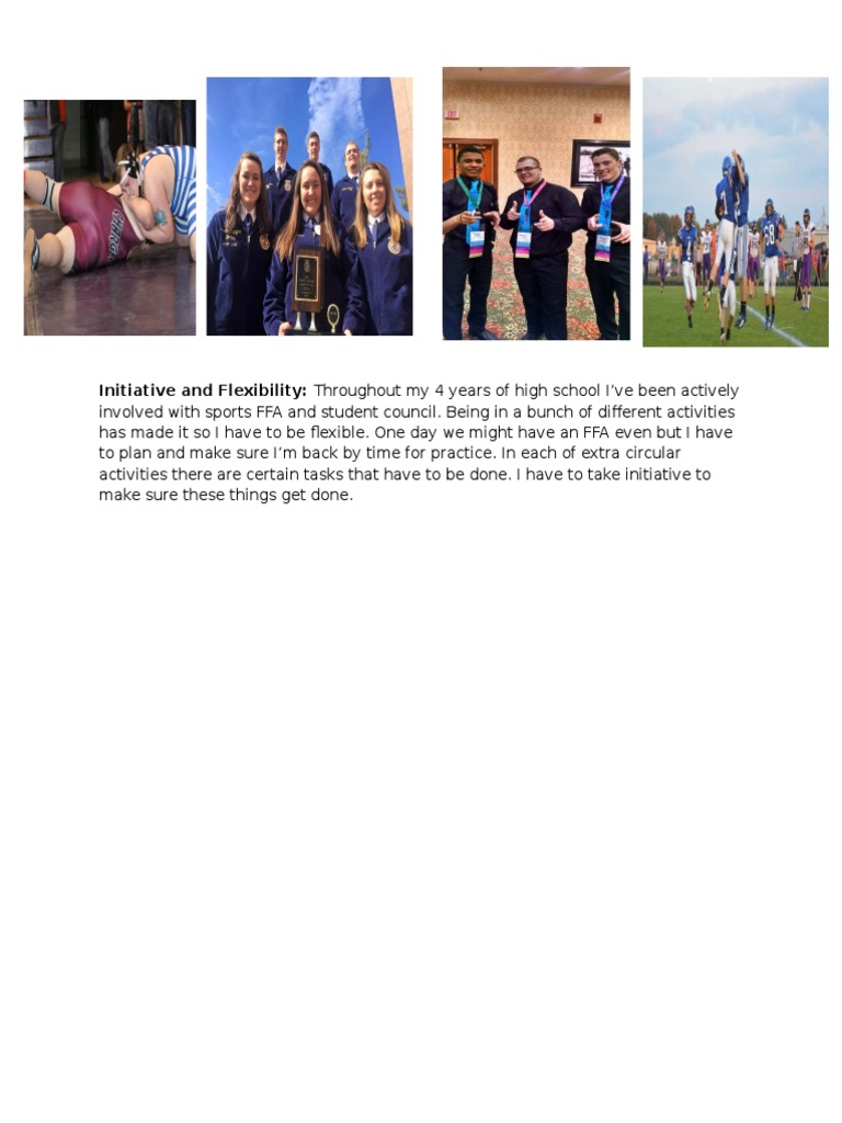 High School Involvement and Flexibility | PDF