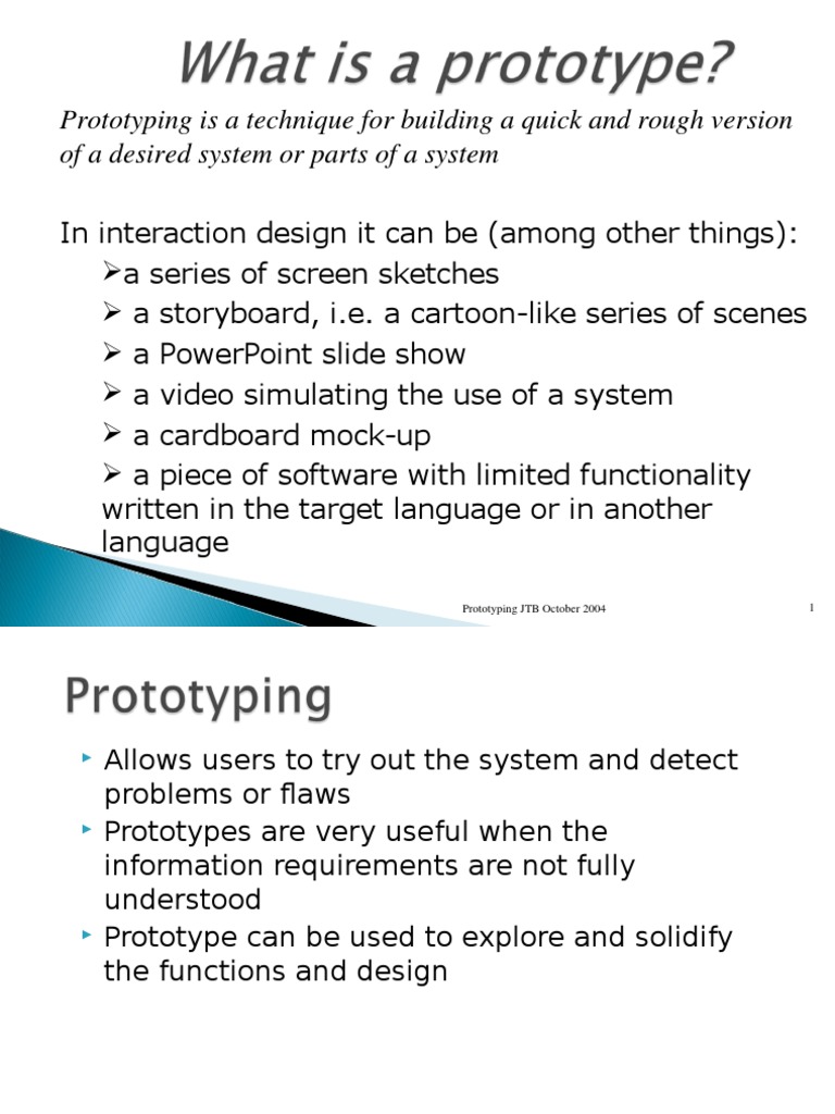 Understanding Prototyping Techniques | PDF | Software Prototyping ...
